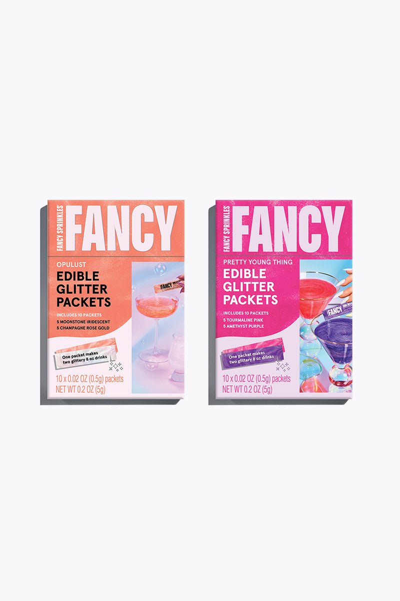 Edible Glitter Packets BFF Set | Pink, Purple & Iridescent Edible Glitter