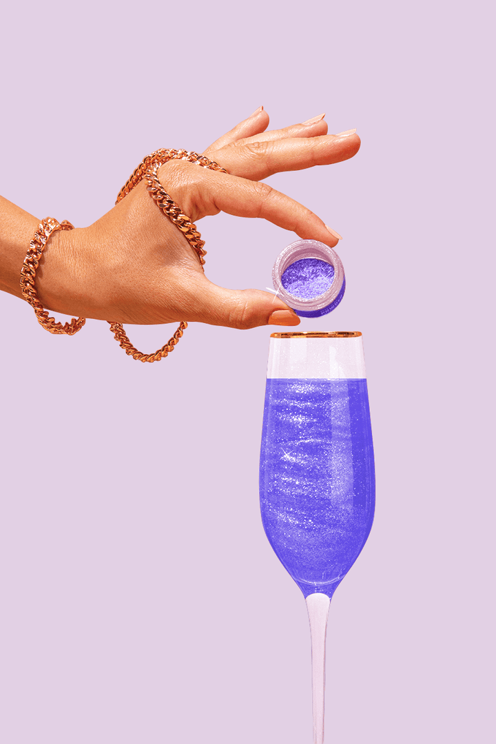 Amethyst Powder | Purple Edible Glitter | Amethyst Purple Prism Powder