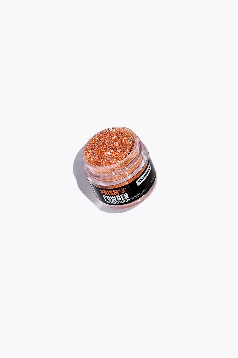 Orange Edible Glitter for Drinks & Food | Orange Prism Powder