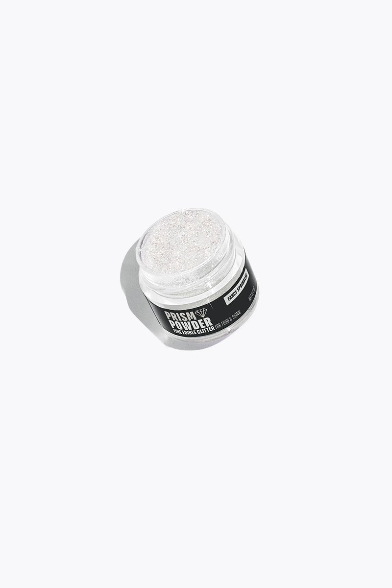 White Edible Glitter | Prism Powder for Drinks and Food | Fancy Sprinkles