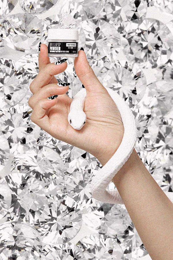 White Edible Glitter | Prism Powder for Drinks and Food | Fancy Sprinkles