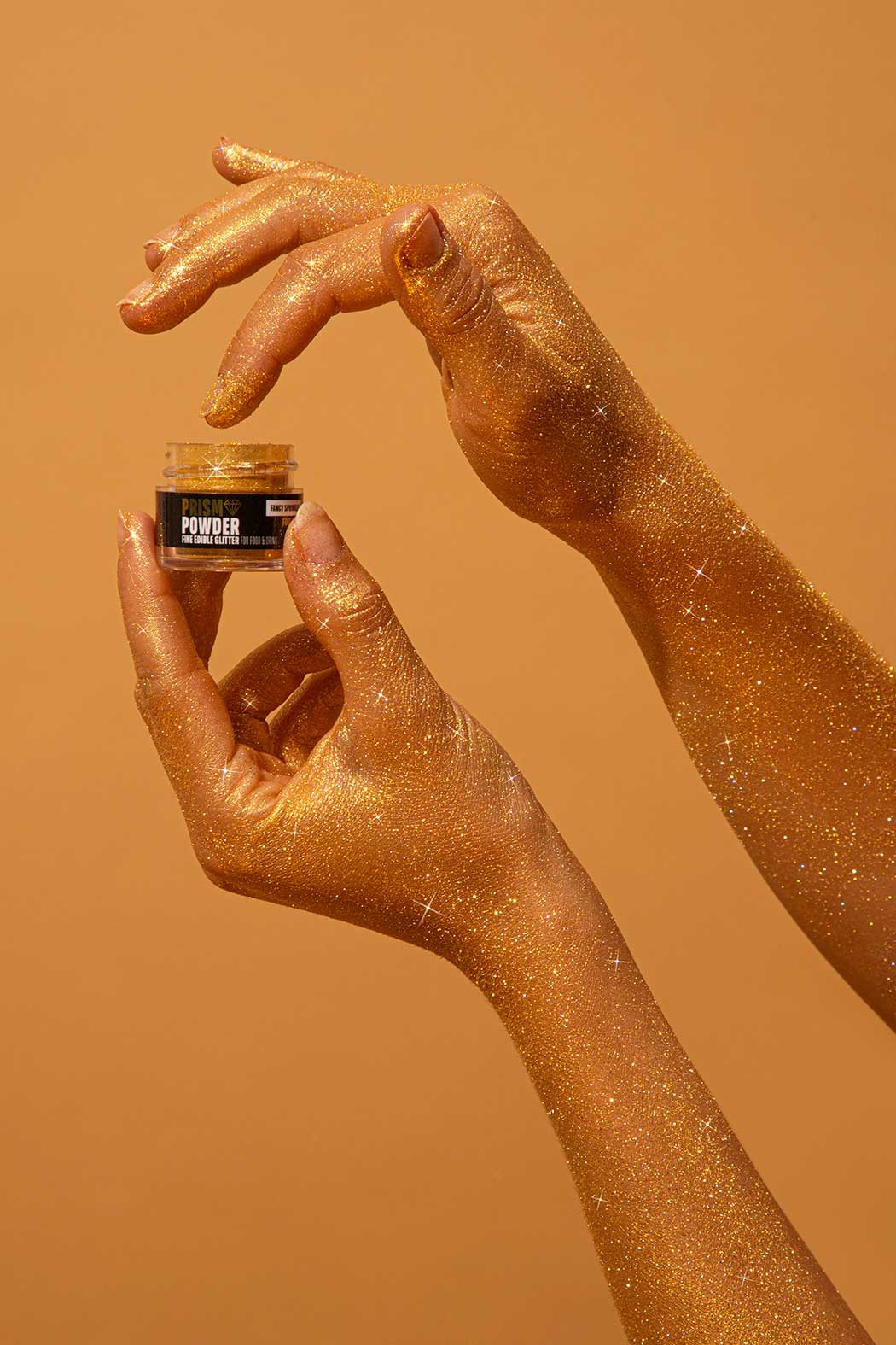 Gold Prism Powder and Edible Glitter For Drinks and Food