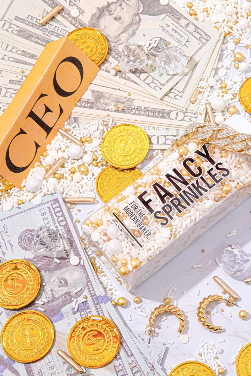 Gold Digger Sprinkles | Gold & White Sprinkle Mix
