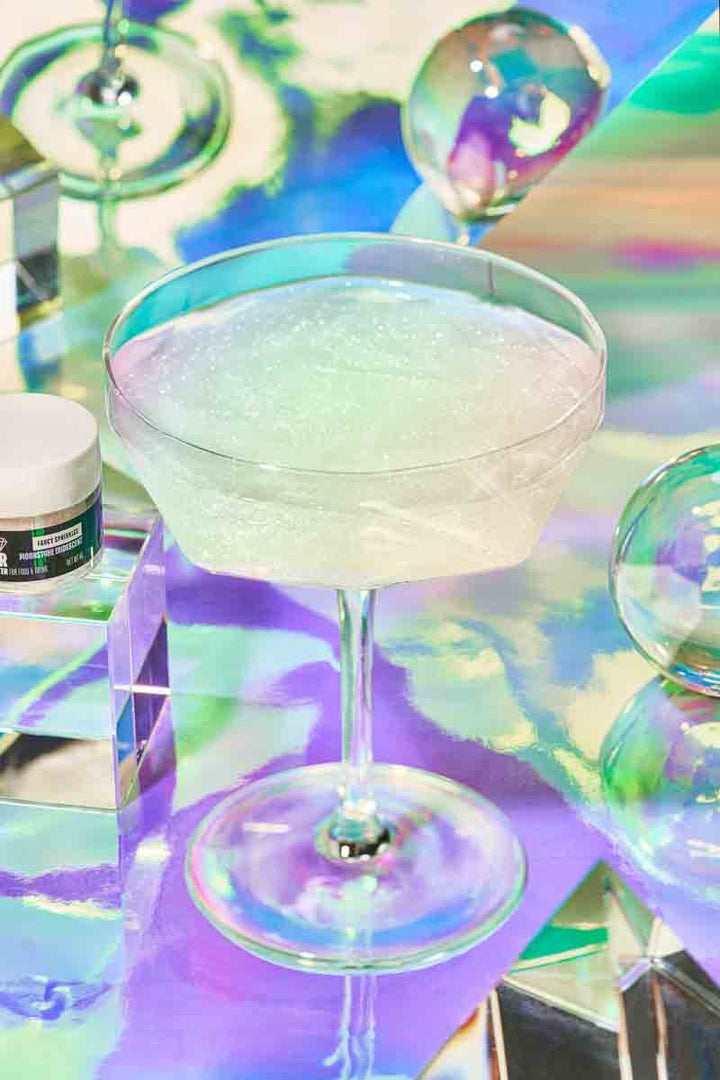 Iridescent Edible Glitter | Moonstone Prism Powder For Drinks