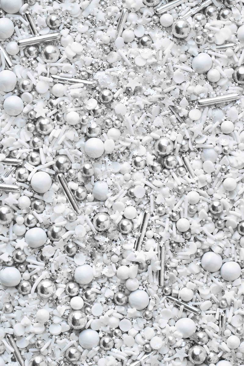 Silver Bells Sprinkles | White and Silver Sprinkles | Silver Glitter ...