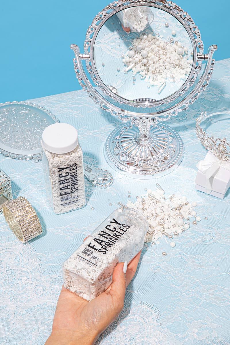 Silver Bells Sprinkles | White and Silver Sprinkles | Silver Glitter ...